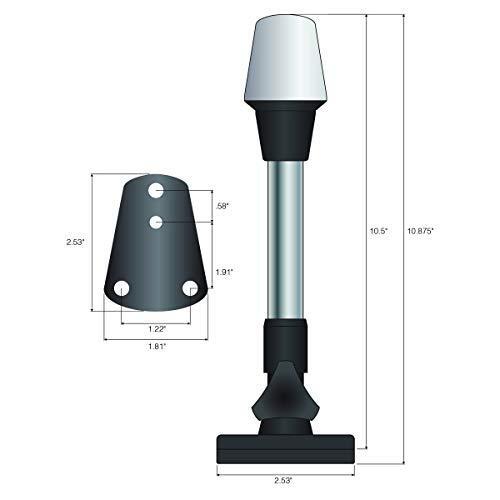 Shoreline Marine All-Round Fold Down Stern Light, 11-Inch | eBay