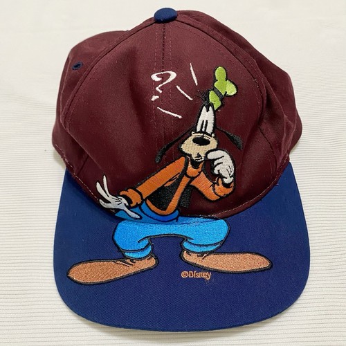 Vintage 90s Disney Mickey Unlimited Goofy Snap Adjustable Back Baseball ...
