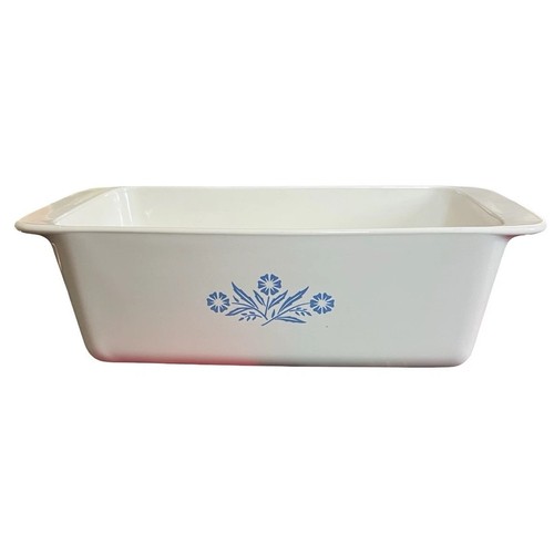 Vintage Corning Ware 2Qt Loaf Pan Blue Cornflower P-315-B 9 x 5 x 3 ...