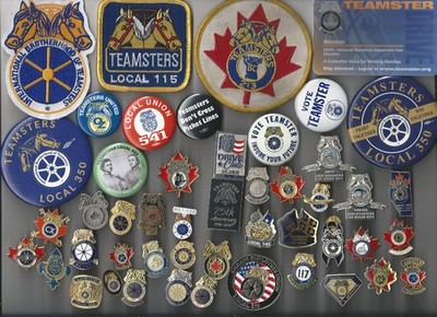TEAMSTERS Labor Union Drivers Lapel Pin Pinback BUTTON PATCH ...