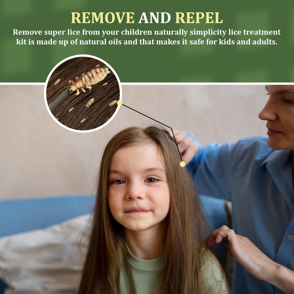® Head Lice Treatment Kit for Kids, Includes 8fl Oz Lice Spray and ...