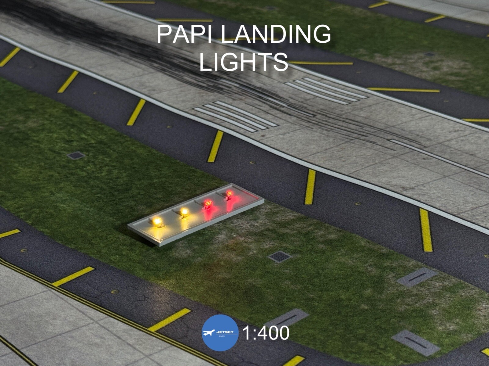 Jetset Models 1:400 Scale PAPI Landing Lights (2 Red 2 White) Micro ...
