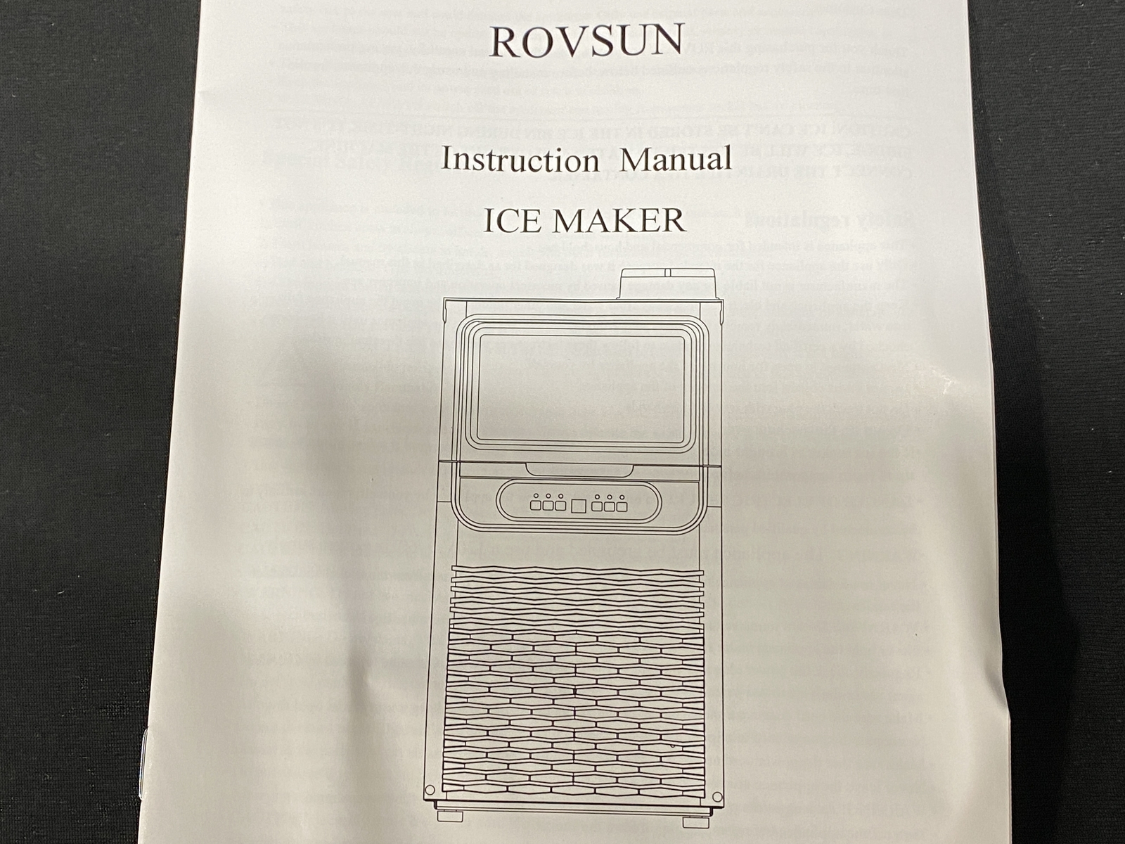 ROVSUN BT-70 Commercial 70LBS/24H Ice Machine Maker Black New Unopened ...