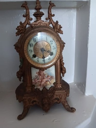 clocks antique pre 1930 ansonia porcelain | eBay