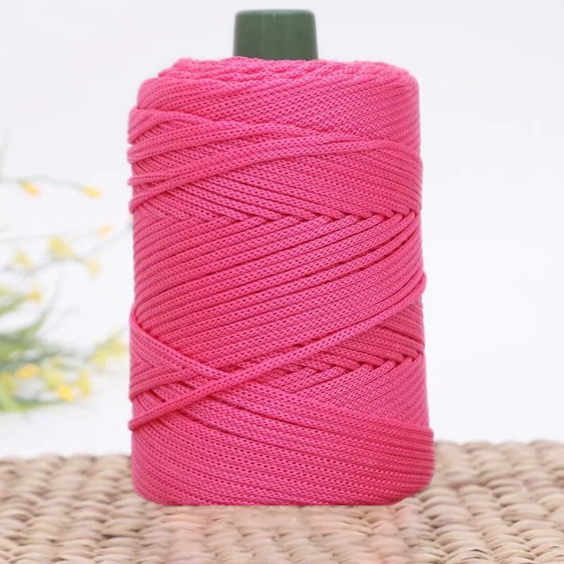 250g Ice Silk Nylon Yarn Knitting Hand Crochet Hollow Line Rope Bag ...