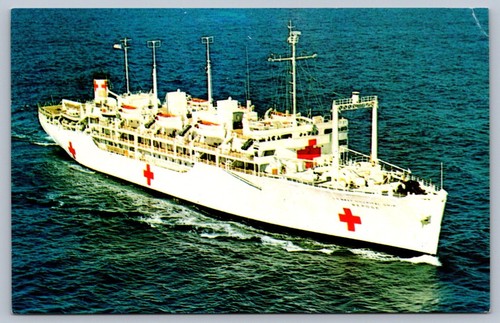 Postcard U.S.S. Repose (AH-16) Navy Hospital Ship Military | eBay