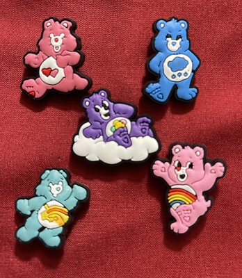 5pc Care Bears Cheer Grumpy Wish Croc Or Shoe Charms Accessories | eBay