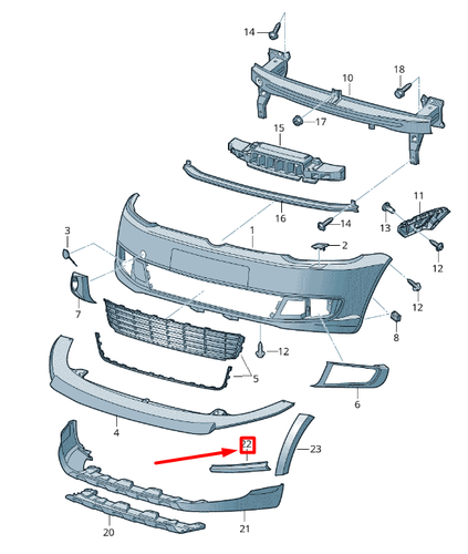 NEW VW CADDY 2K MK3 FRONT RIGHT BUMPER FOAM FILLER PIECE 2K5807550 | eBay
