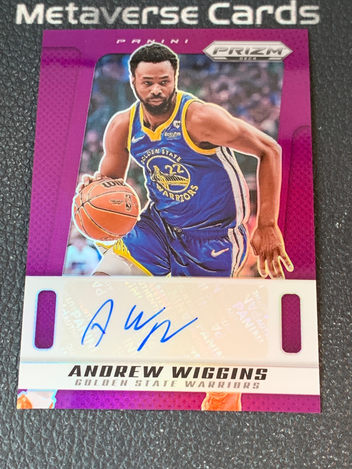 Andrew Wiggins 2024 Prizm Deca #PDS-WIG Signatures - Mojo /25 Price ...