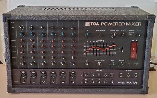 TOA Mx-106 Powered Mixer 6 Channels for sale online | eBay