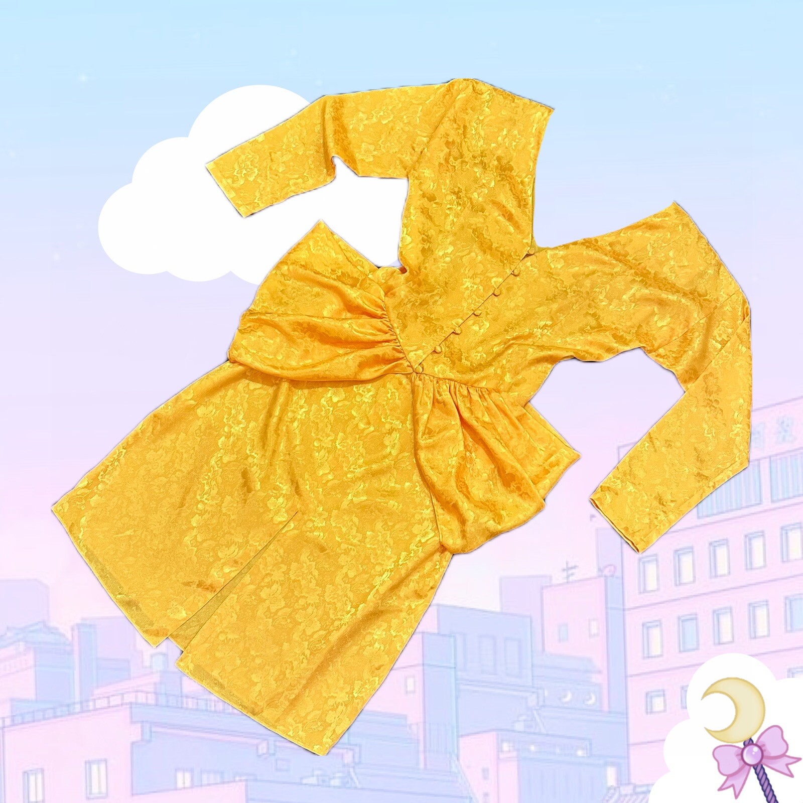 Vintage 80s PIKACHU ⚡️ yellow Pokemon ANIME cosplay P… - Gem