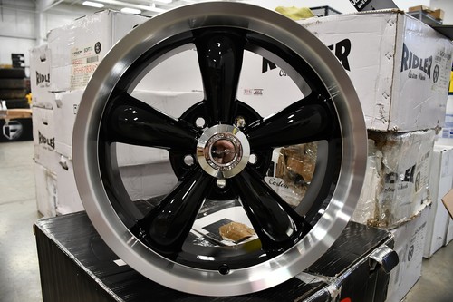 15" Vision Muscle 141H Legend Gloss Black Machined Lip Wheel 15x7 5x4.5 ...