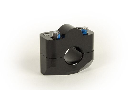 RHK Black 7/8" Handlebar 20mm Riser Solid Style Bar Mount Kit Universal ...