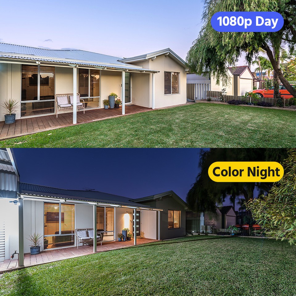 ANNKE 4pcs HD 1080P Video TVI 2MP Security Camera Outdoor AI Color ...