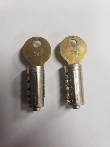 2 - Steelcase Gen 2 FR310 Lock Cores + 2 Keys - File & Desk Locks ...