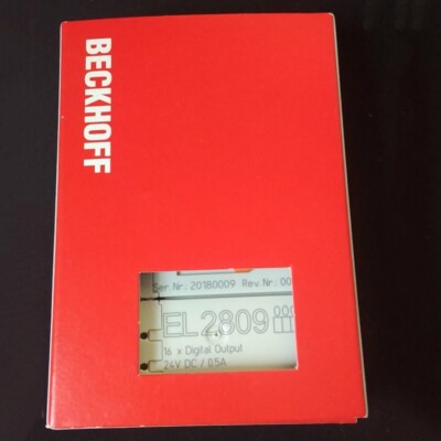 New BECKHOFF EL2809 Ether CAT Terminal 16-Ch Digital Output 24 VDC 0.5A ...