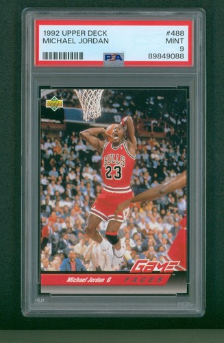 1992 Upper Deck Basketball Card - #488 Michael Jordan, PSA 9 MINT | eBay