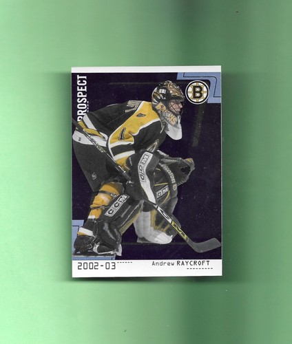 2002-03 BTP PROSPECT RC Card # 84 ANDREW RAYCROFT BOSTON BRUINS SHARP ...