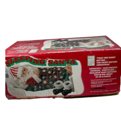 Sleeping Snoring Santa Claus Motionette Animated Christmas Vintage ...