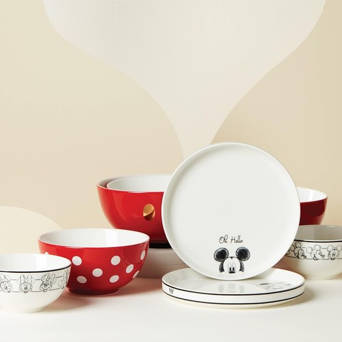 Lenox Disney Mickey Mouse 8-Piece Luna Nesting Dinnerware Set - NEW | eBay