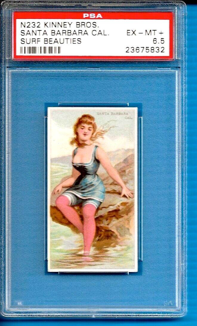 1889 N232 Kinney Bros Surf Beauties "Santa Barbara Cal" PSA 6.5 Pop 1 - 1 Higher | eBay