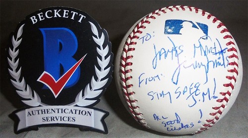 -JIMMY SMITS- BECKETT BAS Signed/Autograph/Auto Baseball - WEST WING ...