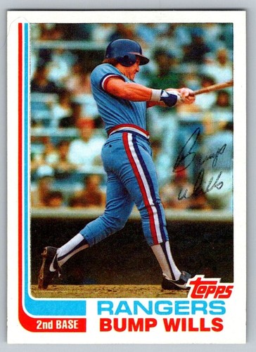 1982 Topps Baseball EX-NM Bump Wills Texas Rangers #272 | eBay
