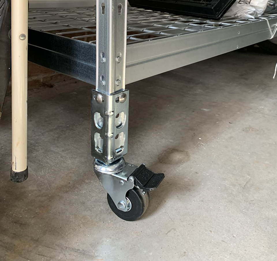 Heavy Duty Swivel Caster Wheel for Garage Metal Shelving Unit Workbench ...