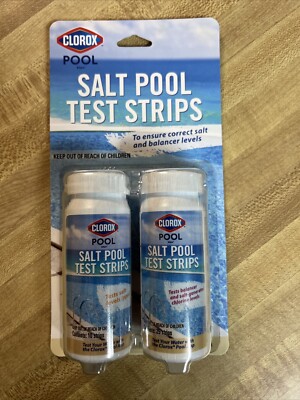 Clorox Salt Pool Test Strips 82100CLX. 10 Salt Level 25 Chlorine Level ...