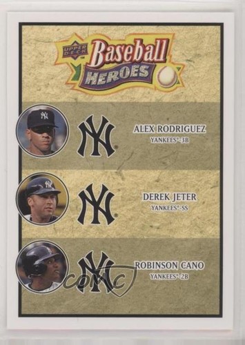 2008 Upper Deck Baseball Heroes Alex Rodriguez Derek Jeter Robinson ...