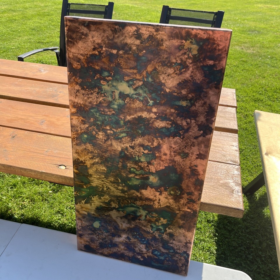 Fabulous Vertical Distressed Copper Designer Radiator 405/805mm 1000btu ...