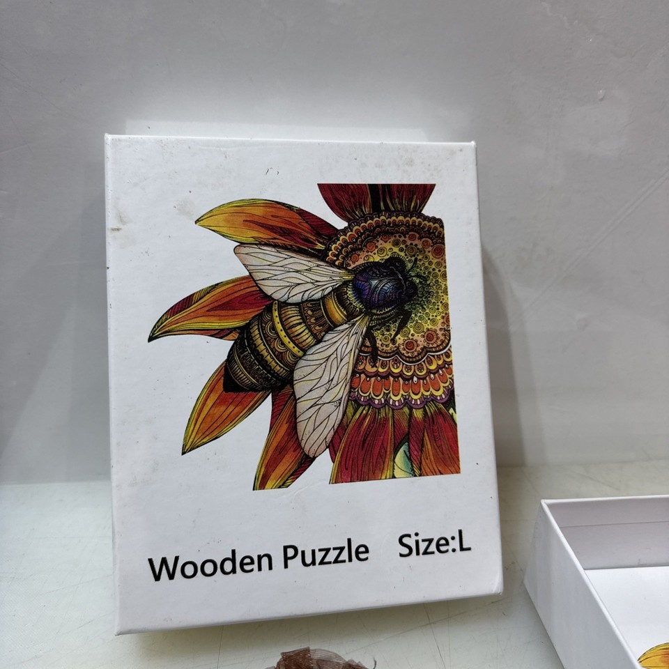 Bee on Flower , shaped Wooden Puzzle ~ Bee & Flower, size L | eBay