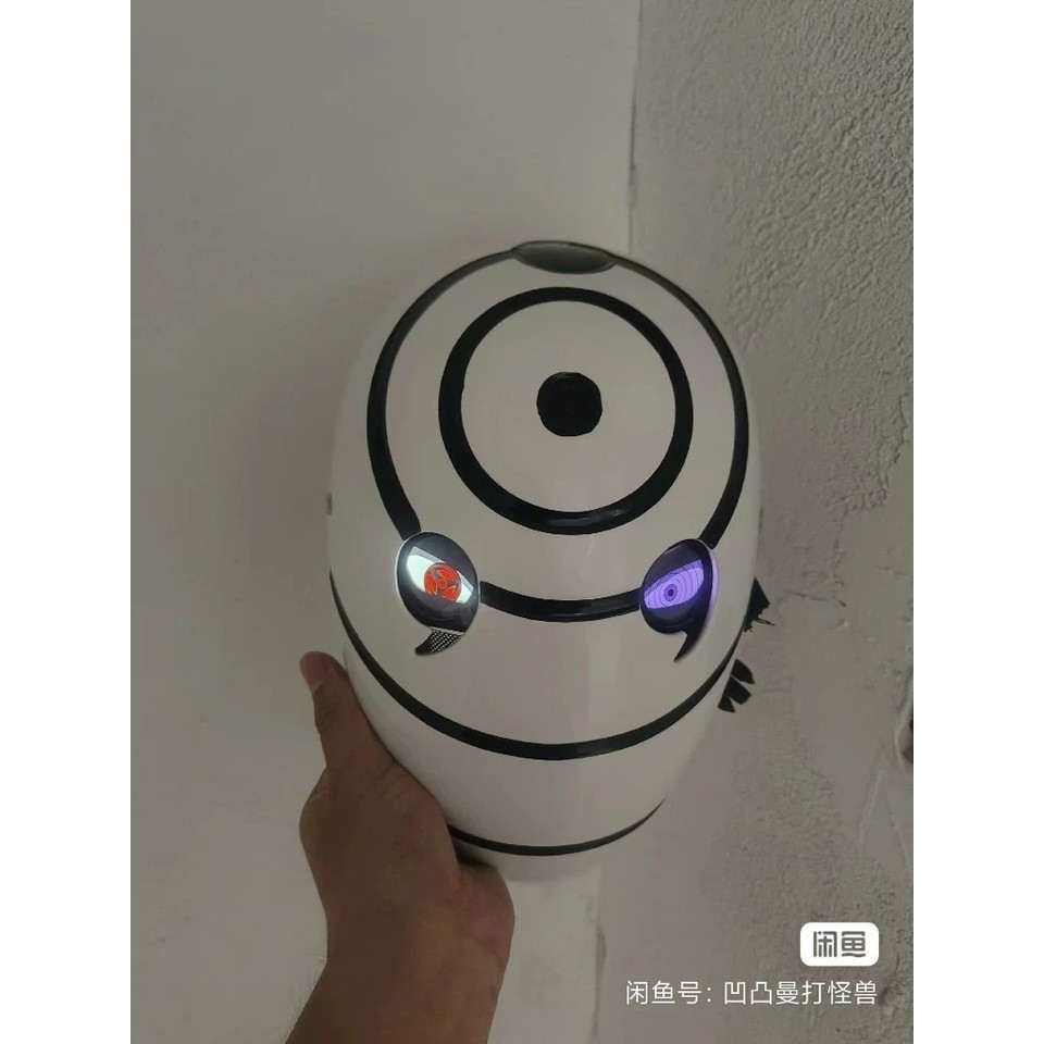 Naruto Obito Uchiha Tobi LED Cosplay Mask Helmet Sharingan Eye Akatsuki ...