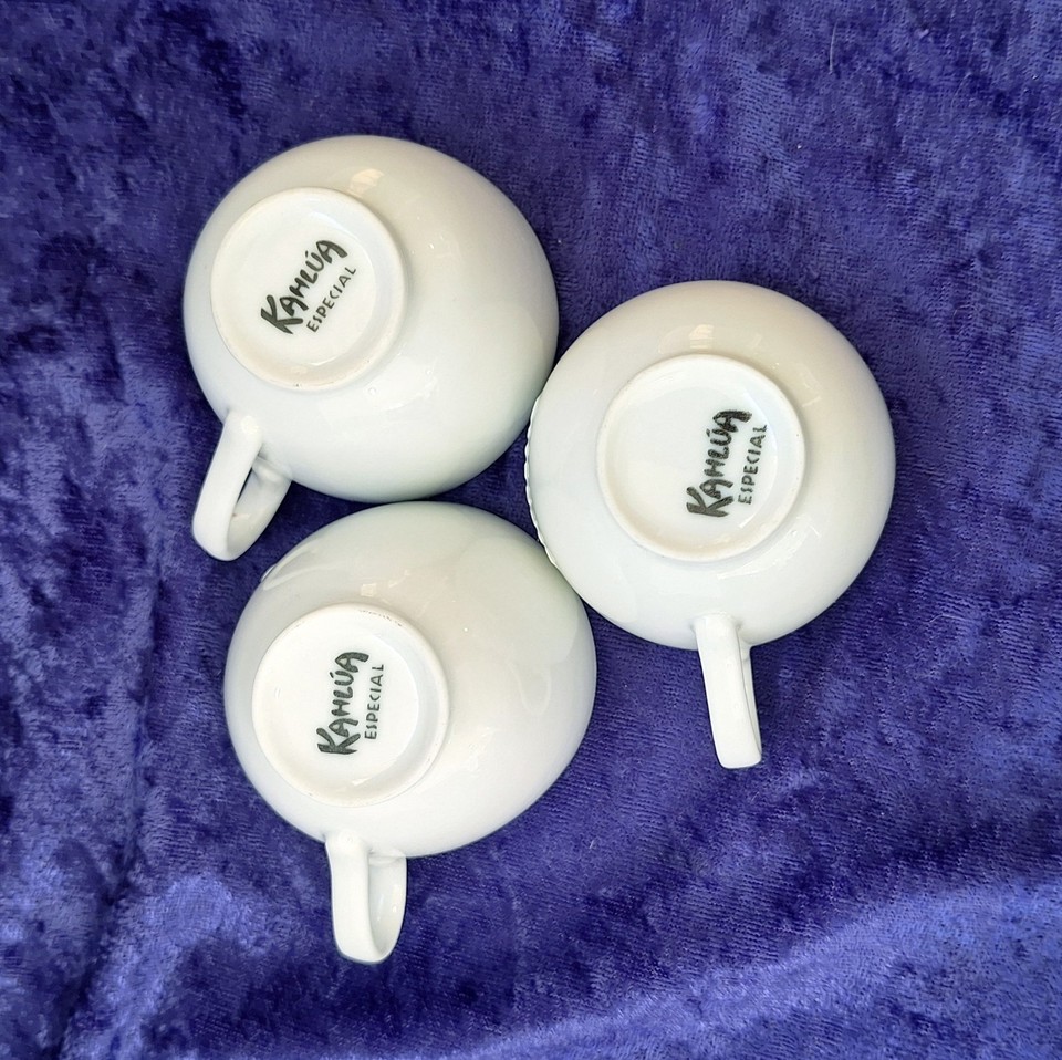 Kahlua Epecial Mini Espresso Cups Demitasse Set of 3 Small Coffee ...