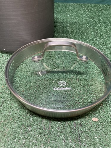 Calphalon USA Anodized 8 Qt Stock Pot 808 W/ Lid & Strainer (OKEB-02 ...