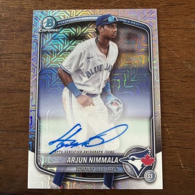 2025 Bowman - Chrome Prospect Mega Box Autographs Arjun Nimmala #BMA-AN ...