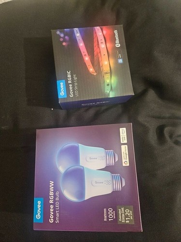Govee Smart LED Bulb (with white) and RGBIC Light Strip | eBay