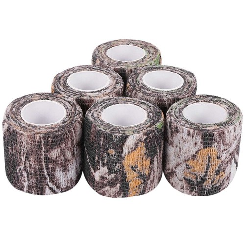 6 Roll Camouflage Tape Cling Scope Wrap Stretch Bandage Self-Adhesive ...