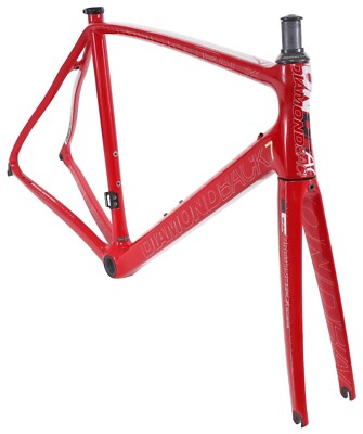 Diamondback DBR Podium 7 Carbon Road Bike Frame MEDIUM 56cm Red 700c QR ...