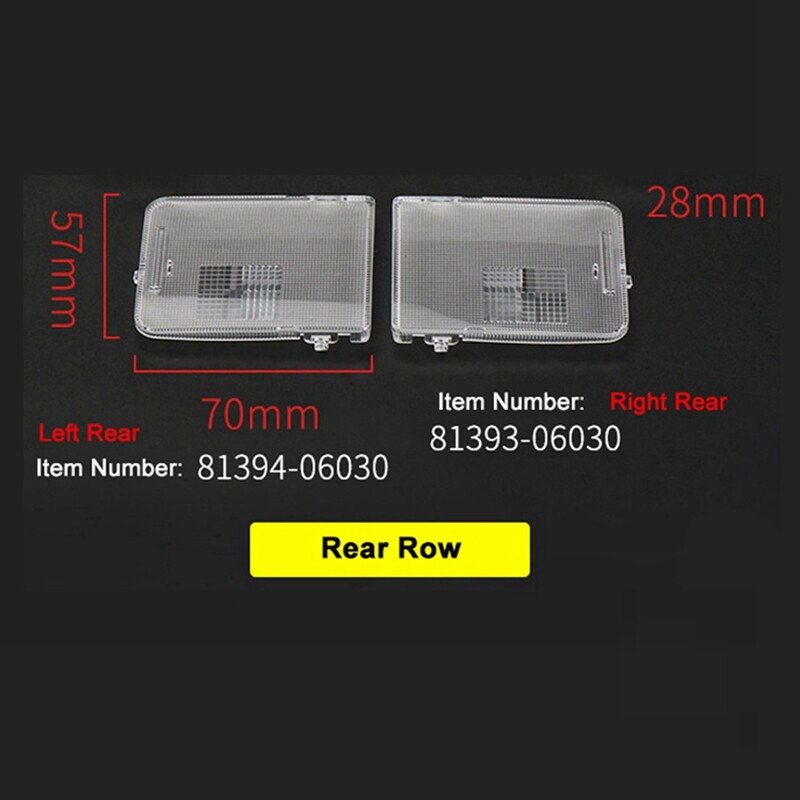 Car Roof Rear Dome Map Reading Light Cover Vanity Lamp Lens for Aurio ...