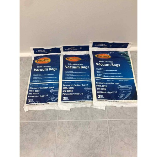 Enviro Care Micro Filtration Vacuum Bags Kenmore Canister Type C 9 bags ...
