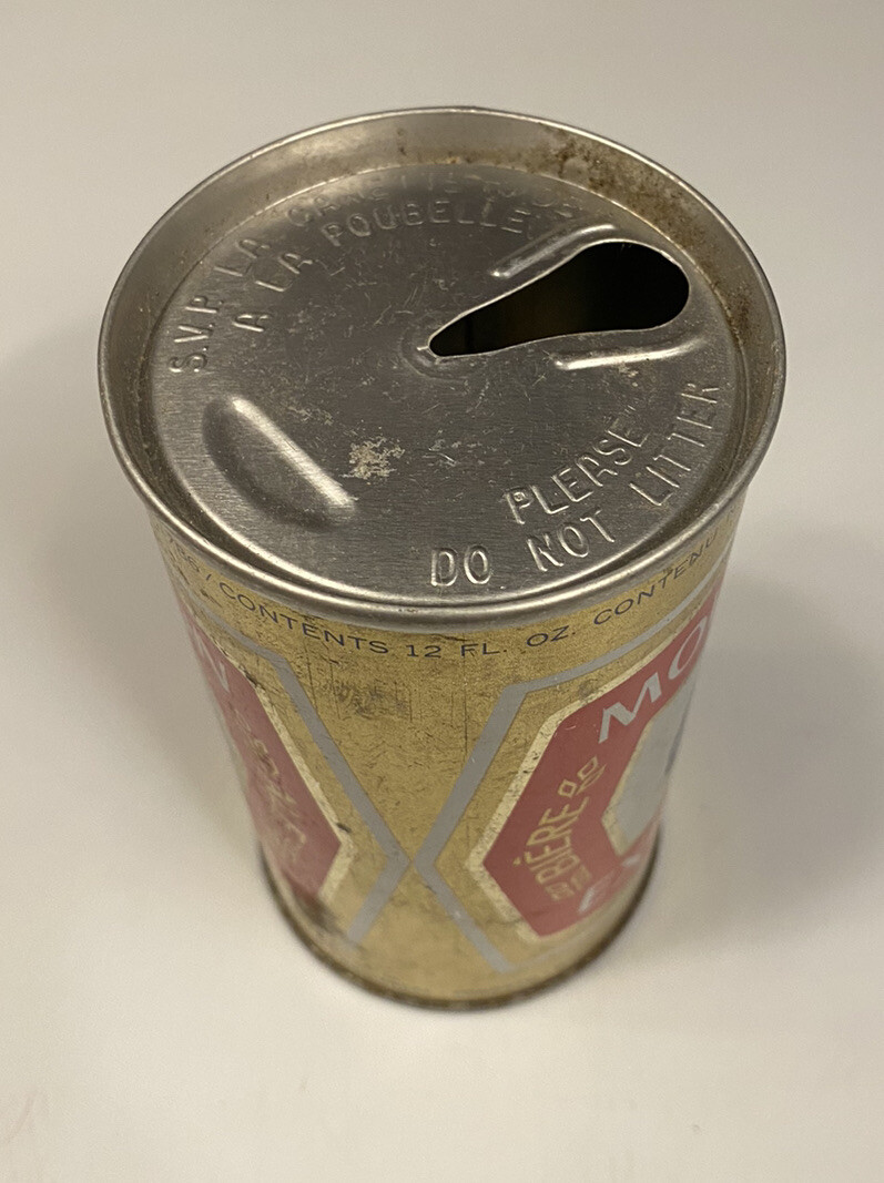 MOLSON EXPORT ALE STRAIGHT STEEL PULL TAB 12oz BEER CAN UNION MADE ...