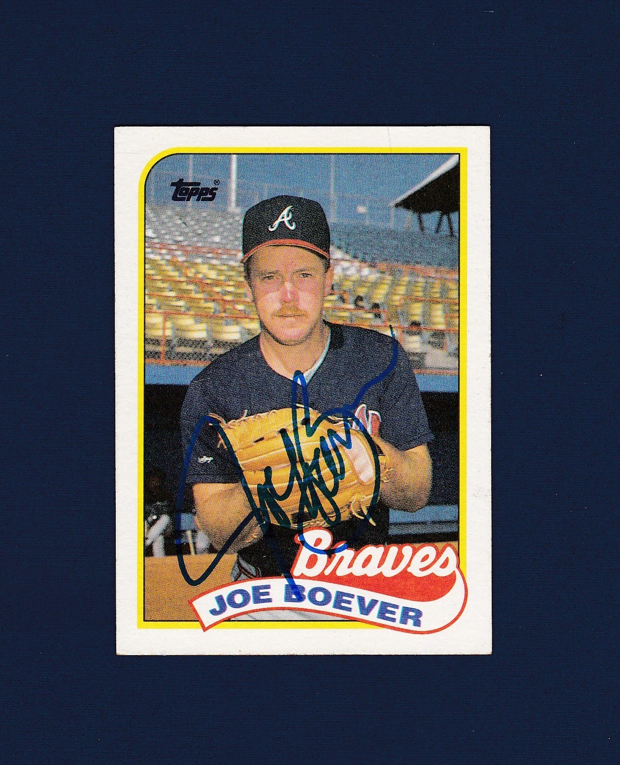 Joe Boever signed Atlanta Braves 1989 Topps baseball card | eBay