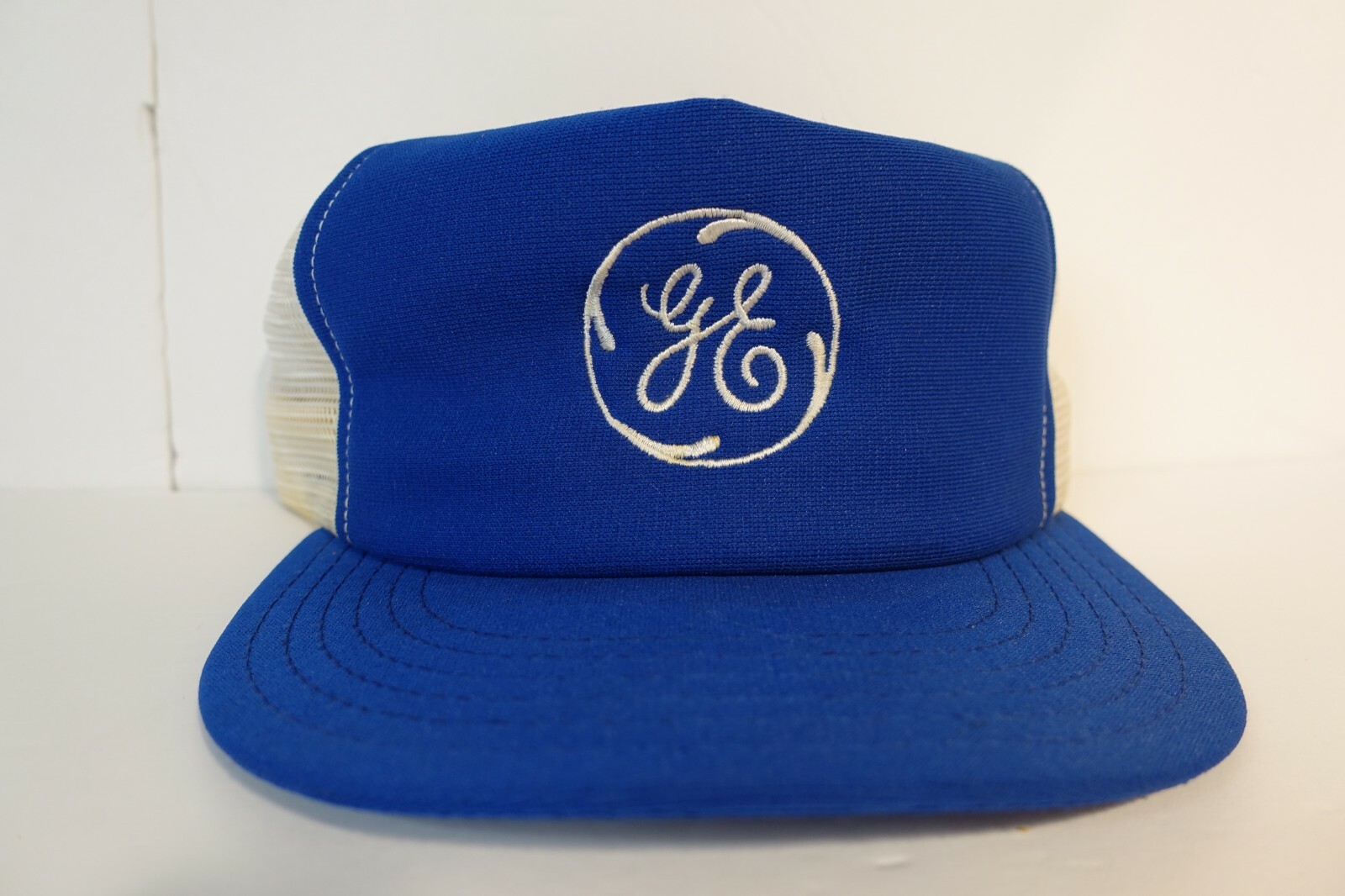 Vintage GE General Electric Blue & White Snapback Adj… - Gem