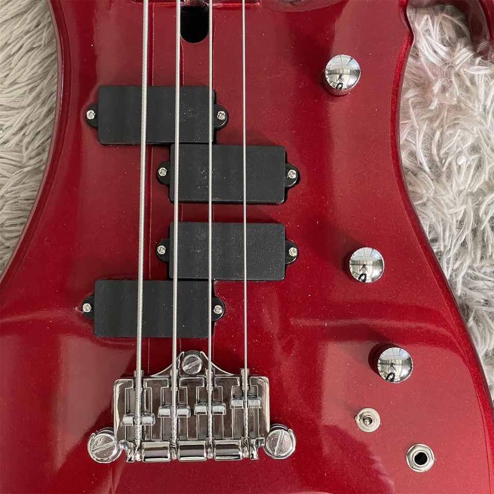 4 Strings Buzzard John Entwistle Electric Bass Guitar Red 24 Frets ...