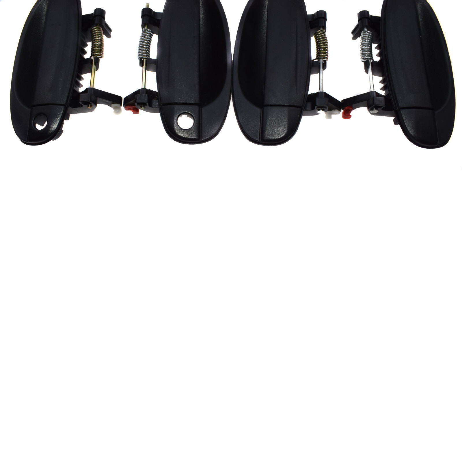 4Pcs Black Outside Door Handle Front Rear Left Right For 04-08 Chevy ...