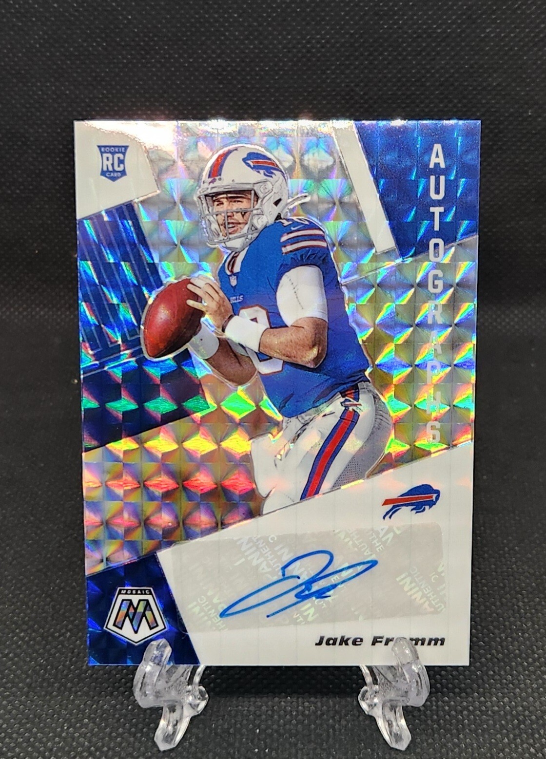 Jake Fromm 2020 Panini Mosaic Silver Rookie RC Auto. RA42. Commanders ...