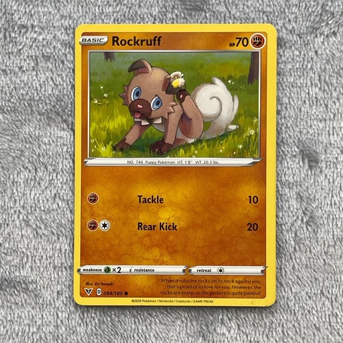 Rockruff 094/185 - Vivid Voltage - Common - Pokemon Card TCG - LP | eBay