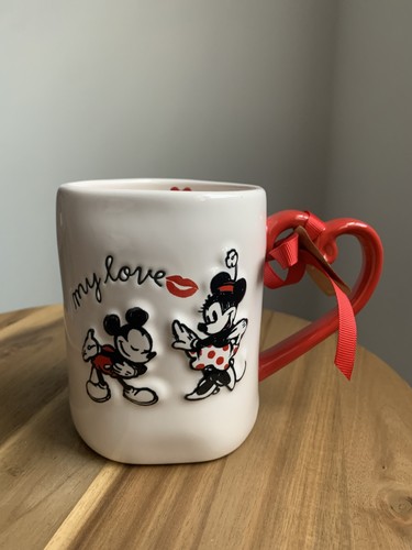 Rae Dunn Disney Mickey Mouse And Minnie “My Love” Mug Red Handle ...
