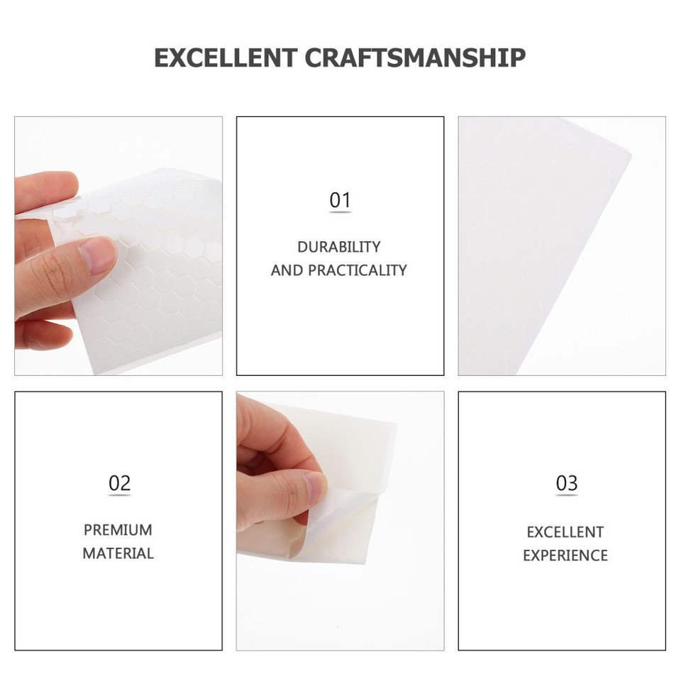 3 Sheets Heavy Duty Double Sided Adhesive Pads Double-sided Sticky Tape ...